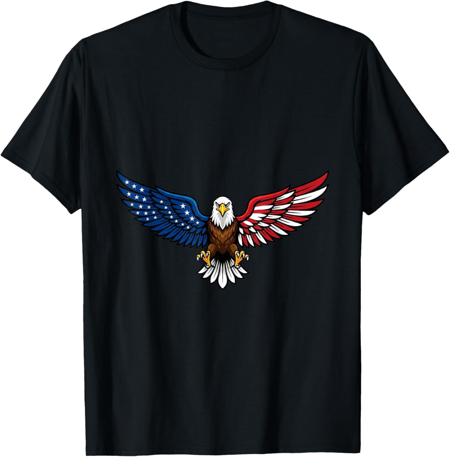 American Pride Design with Bald Eagle and Flag T-Shirt - Walmart.com