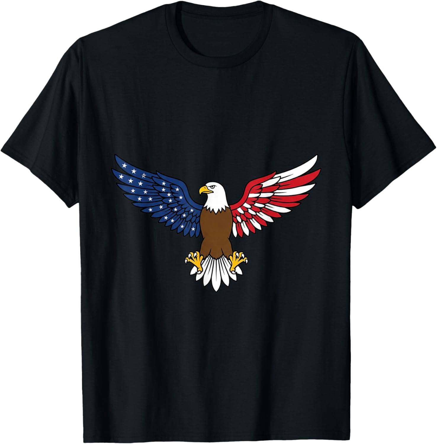 American Pride Design with Bald Eagle and Flag T-Shirt - Walmart.com