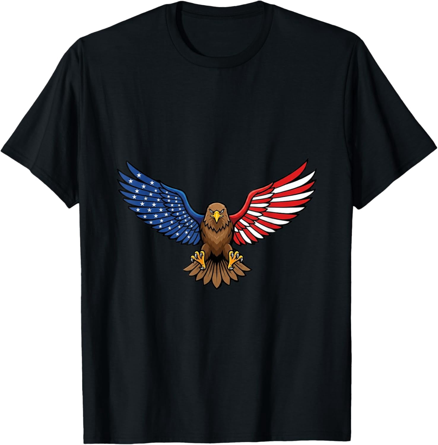 American Pride Design with Bald Eagle and Flag T-Shirt - Walmart.com