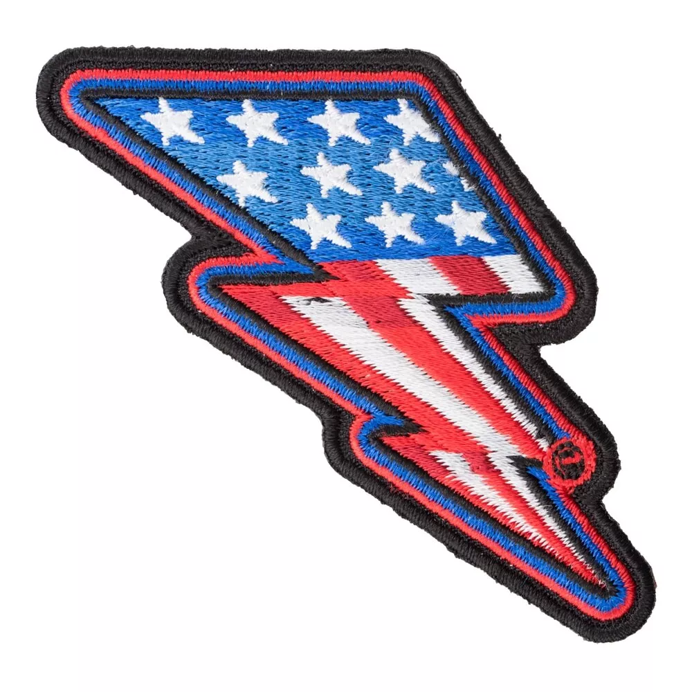 American Pride Lightning Bolt Left Patch, Lightning Patches - Walmart.com