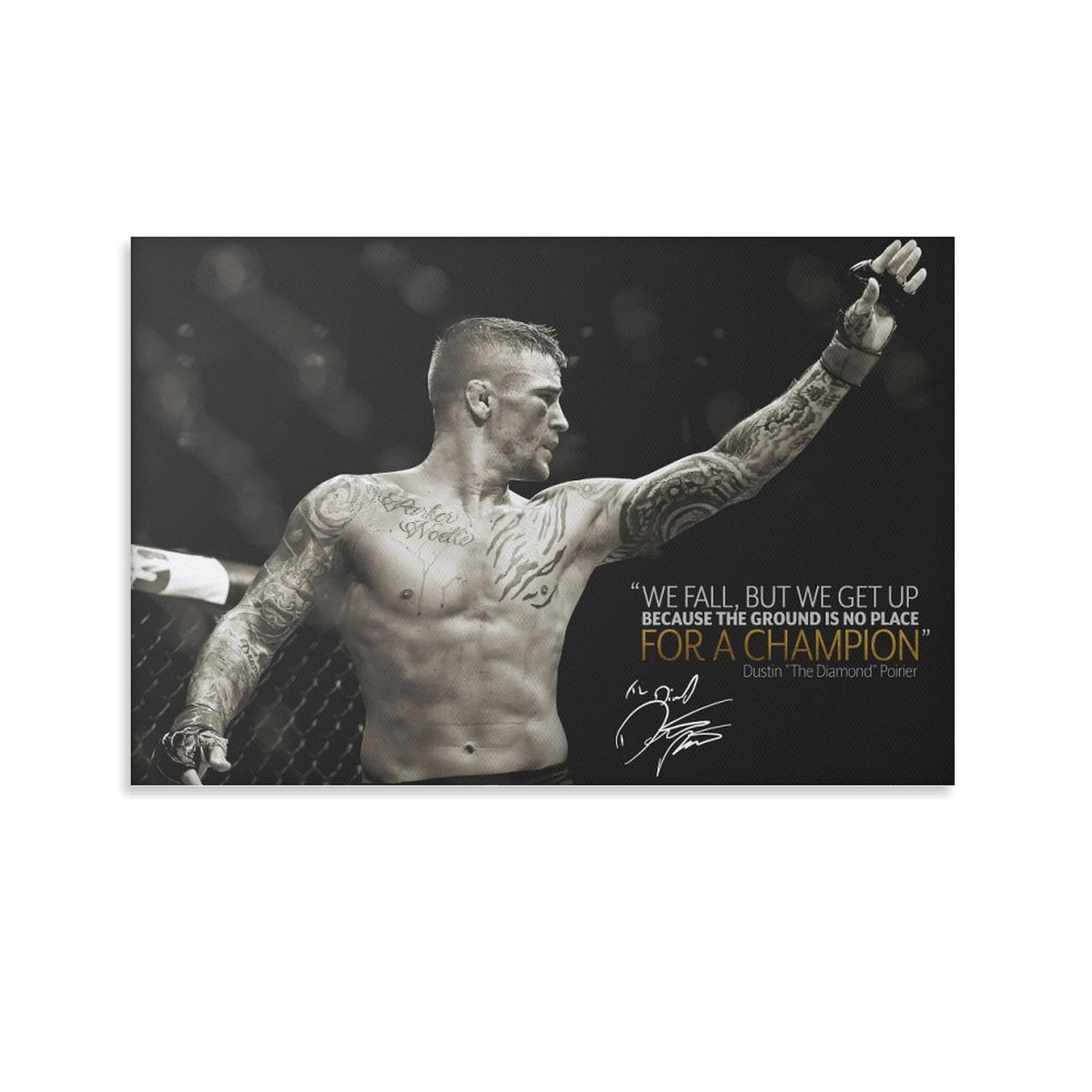 American Professional Mixed Martial Arts Athlete Dustin Poirier Poster ...