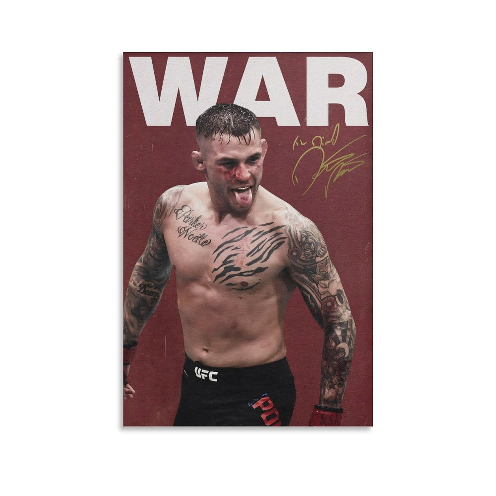 American Professional Mixed Martial Arts Athlete Dustin Poirier Poster ...