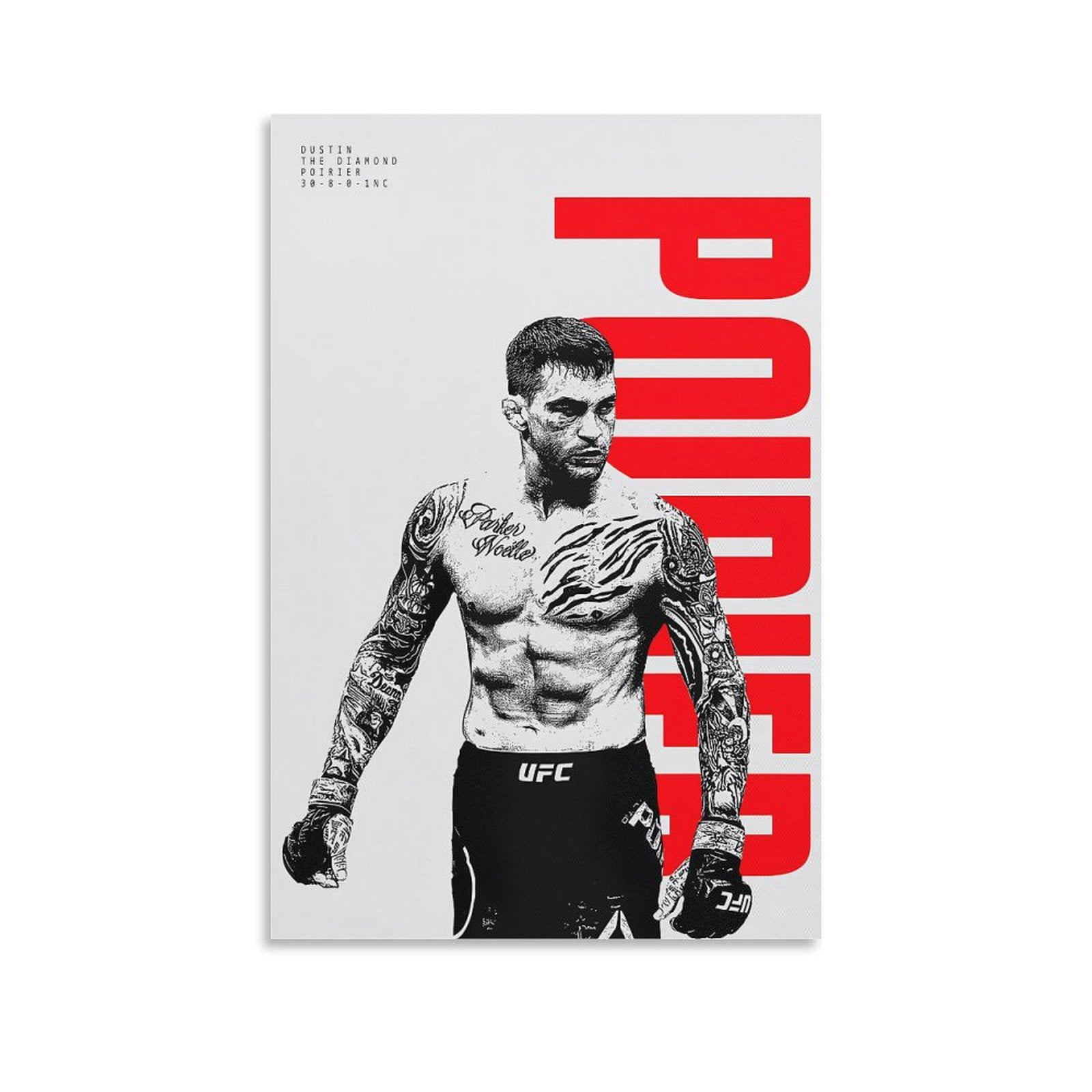 American Professional Mixed Martial Arts Athlete Dustin Poirier Poster ...