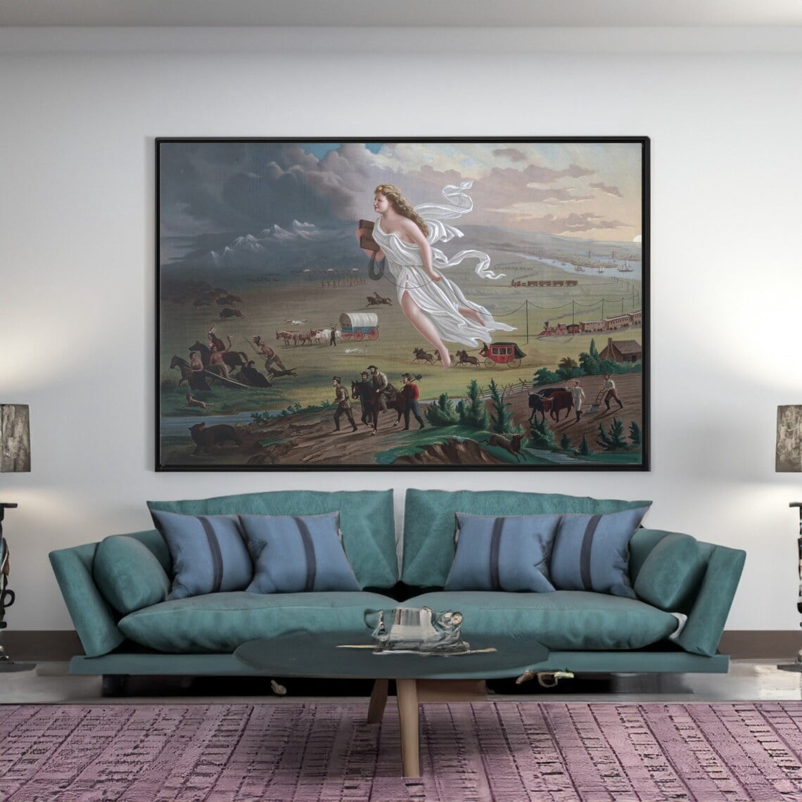 American Progress Print by John Gast Manifest Destiny Art, Unframed ...