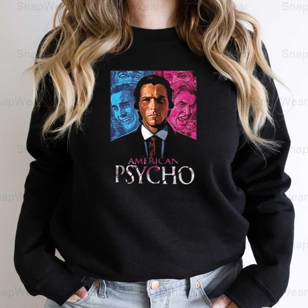 American Psycho Classic Movie Poster Vintage Graphic Patrick Bateman T ...