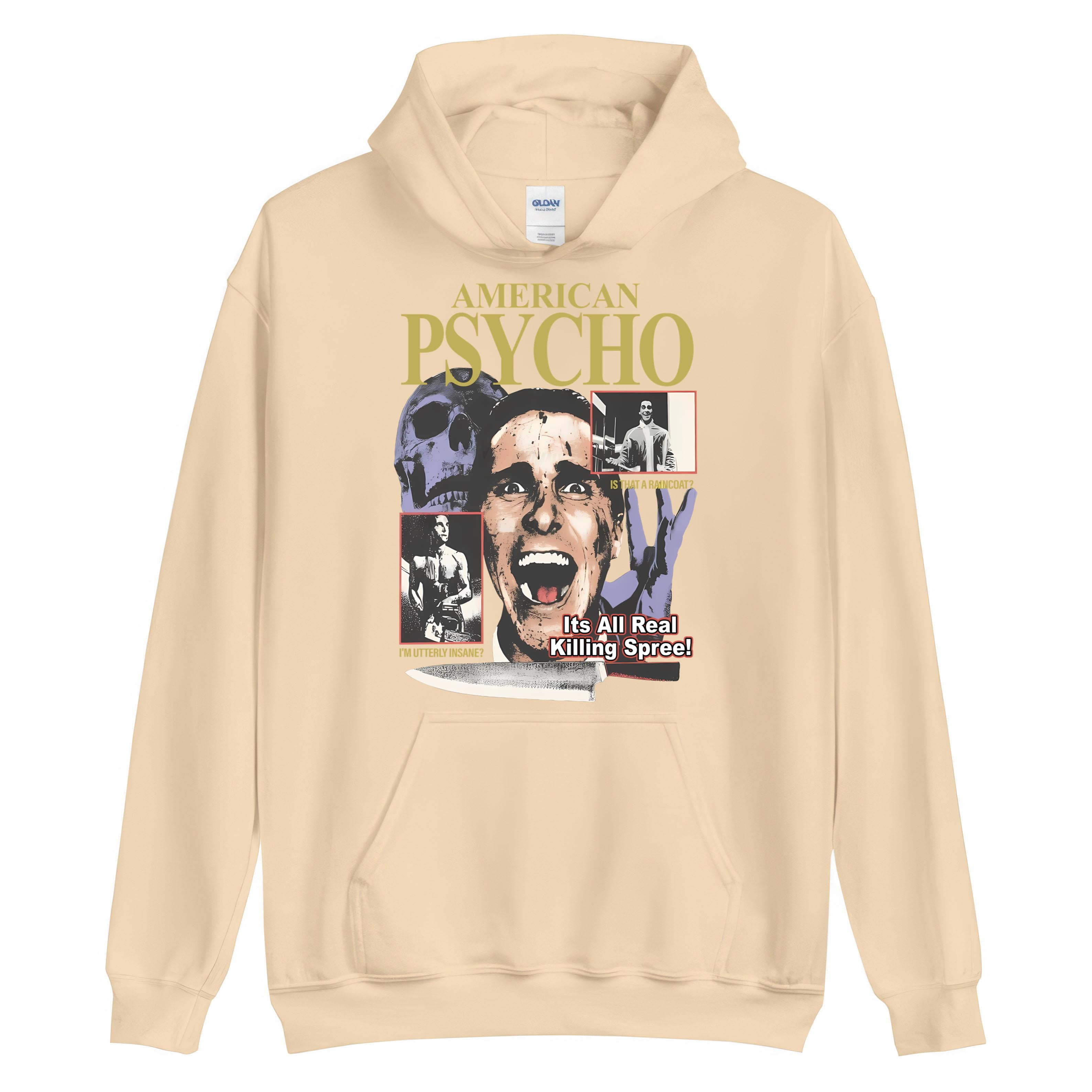 American Psycho Graphic T-Shirt, Retro Horror Movie Bootleg Shirt ...