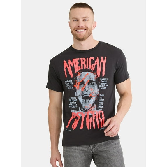 American Psycho Men's & Big Men's Graphic Tee Shirt, Sizes XS-3XL ...