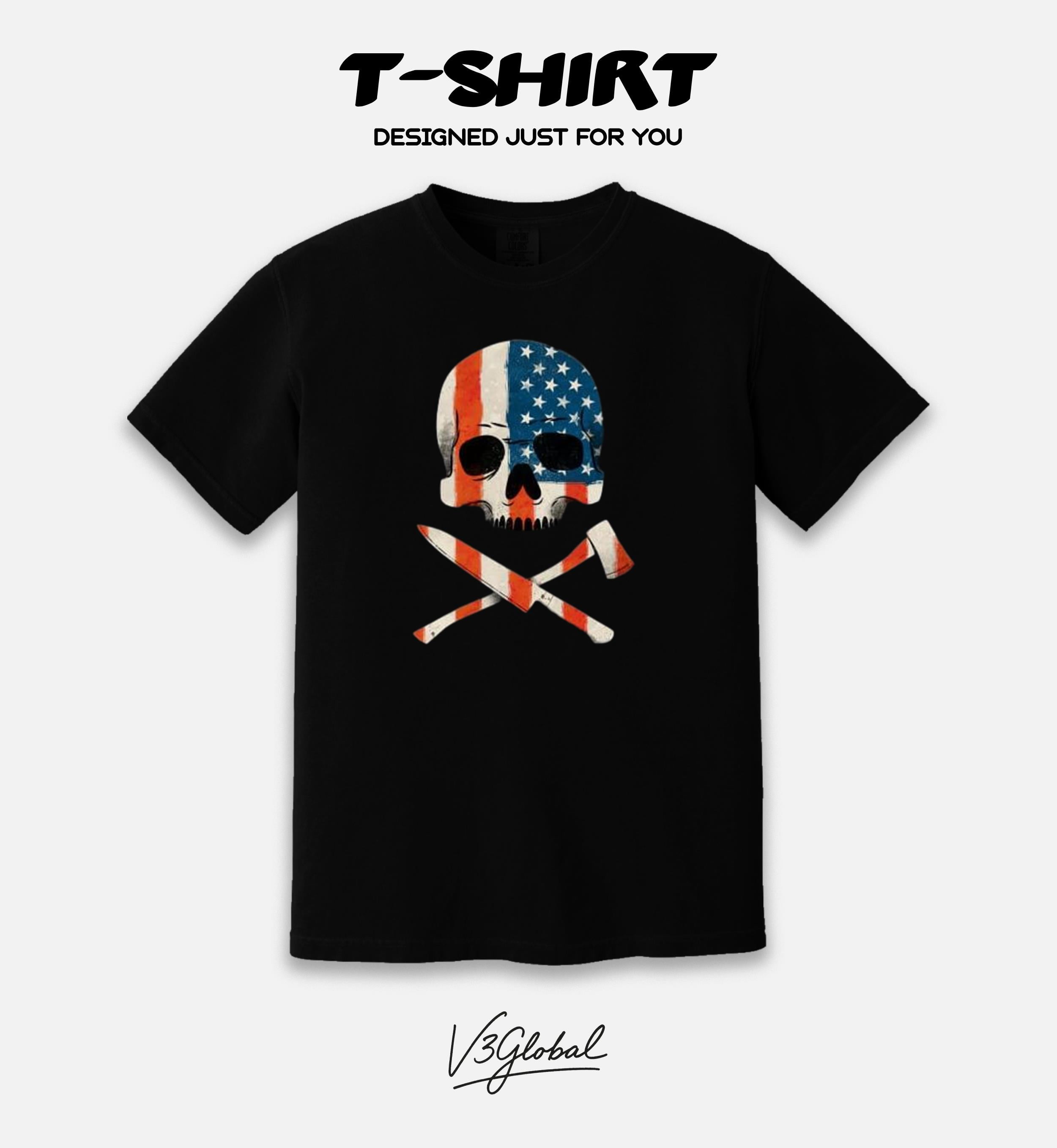 American Psycho Movie Fan Art Cool Graphic Design Comfort Color T-Shirt ...