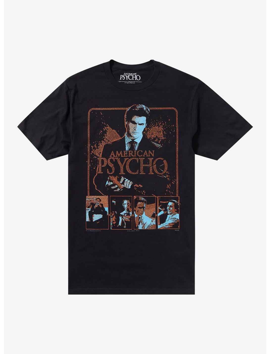American Psycho Splatter Portrait T Shirt Hot Topic T Shirt Tee Unisex ...