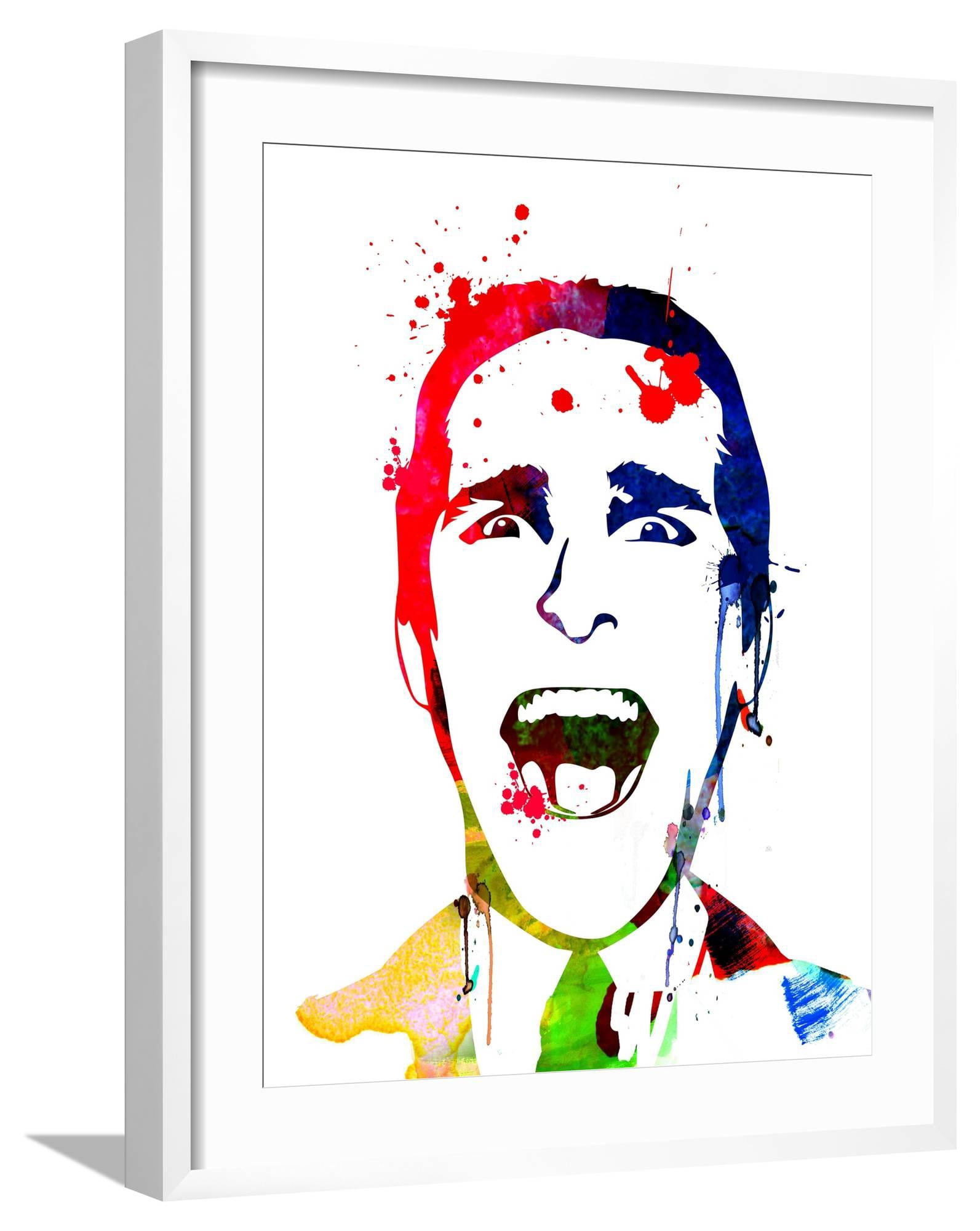 Art.com American Psycho Watercolor Art Print by Lora Feldman, White ...