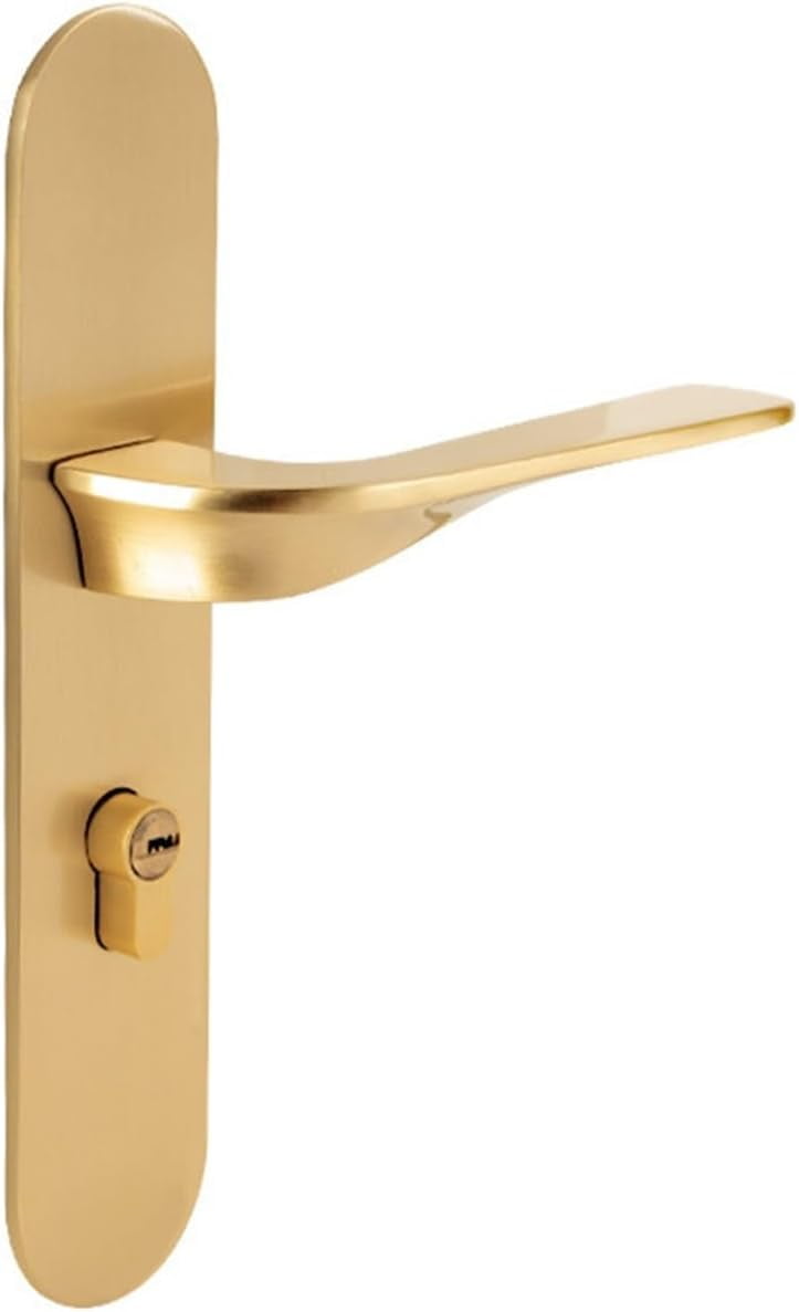 American Pure Copper Indoor Door Silent Magnetic Handle Door Lock ...