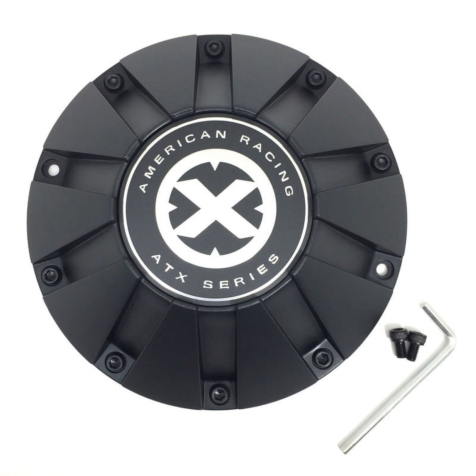 American Racing ATX Matte Black Center Hub Cap 8.5in for ATX805 Force ...