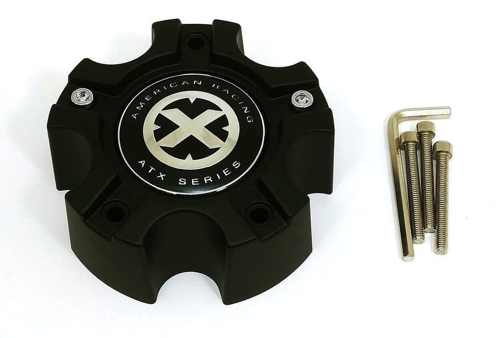 American Racing ATX Matte Black Wheel Center Hub Cap, 5” 5 Lug, AX188 ...