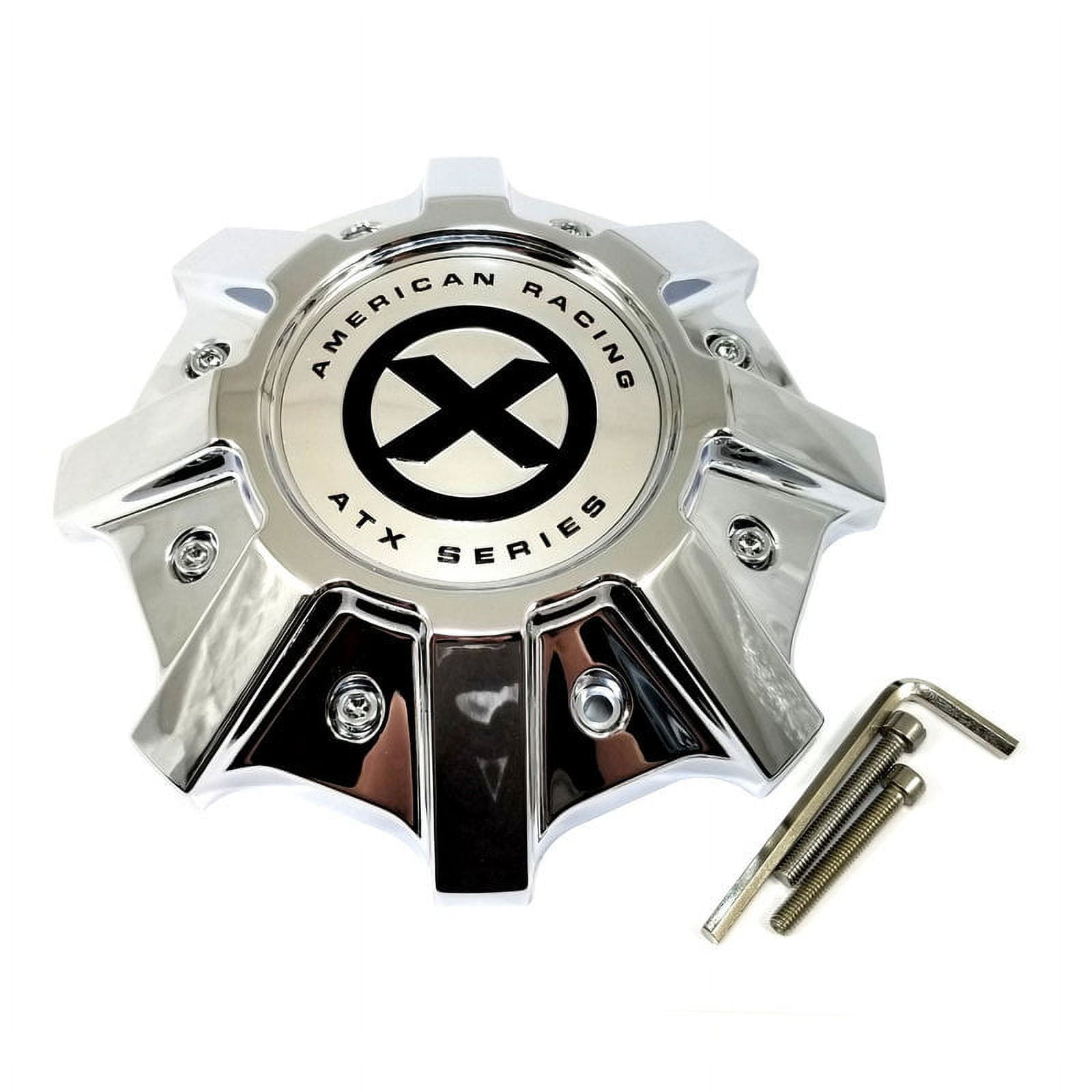 American Racing ATX Series Chrome 8-1/2" OD Bolt On Wheel Center Hub ...