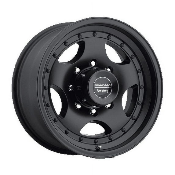 American Racing Aluminum Rim AR23 15X7in Satin Black Finish, AR235765B ...