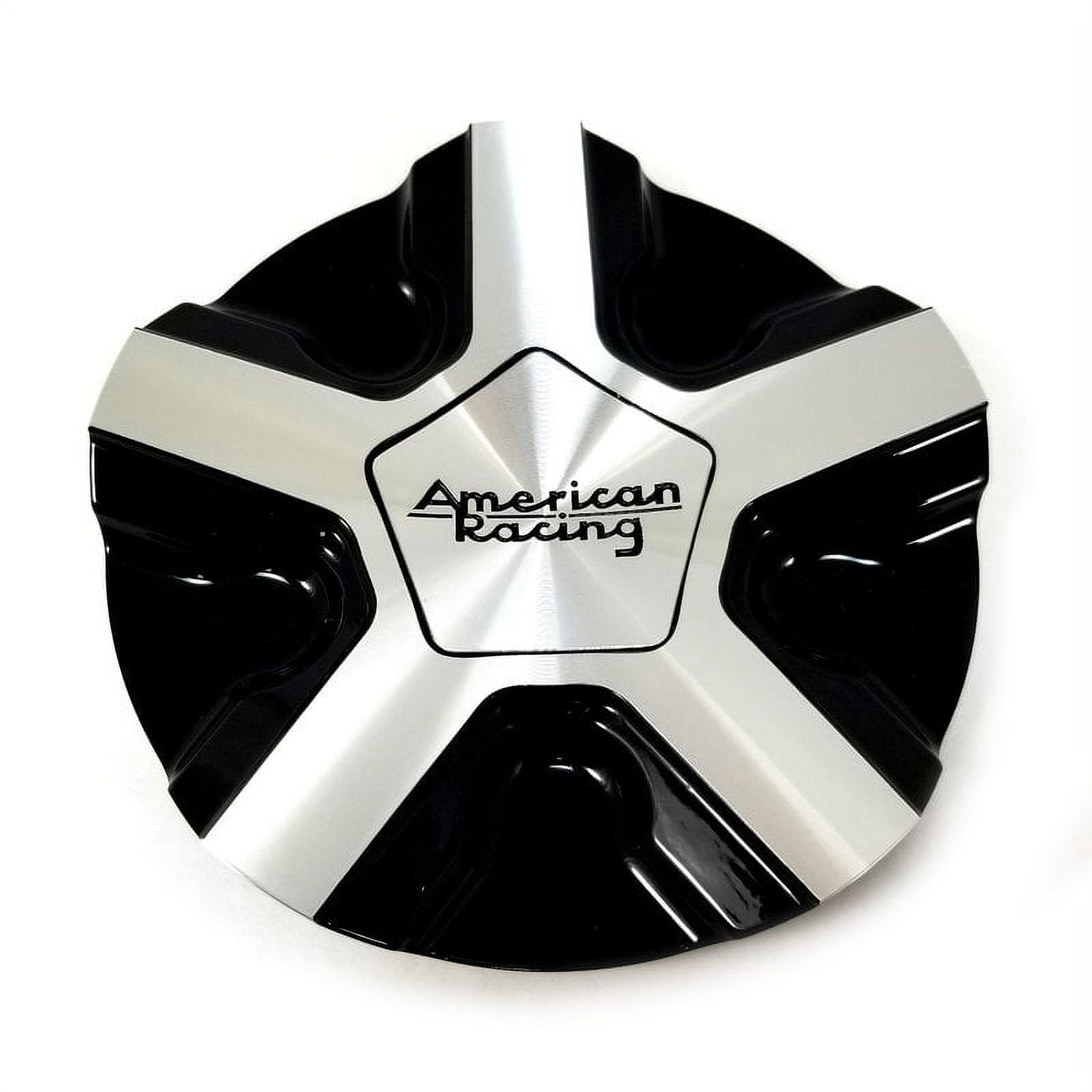 American Racing Gloss Black Machined 6" OD Snap In Wheel Center Hub Cap ...