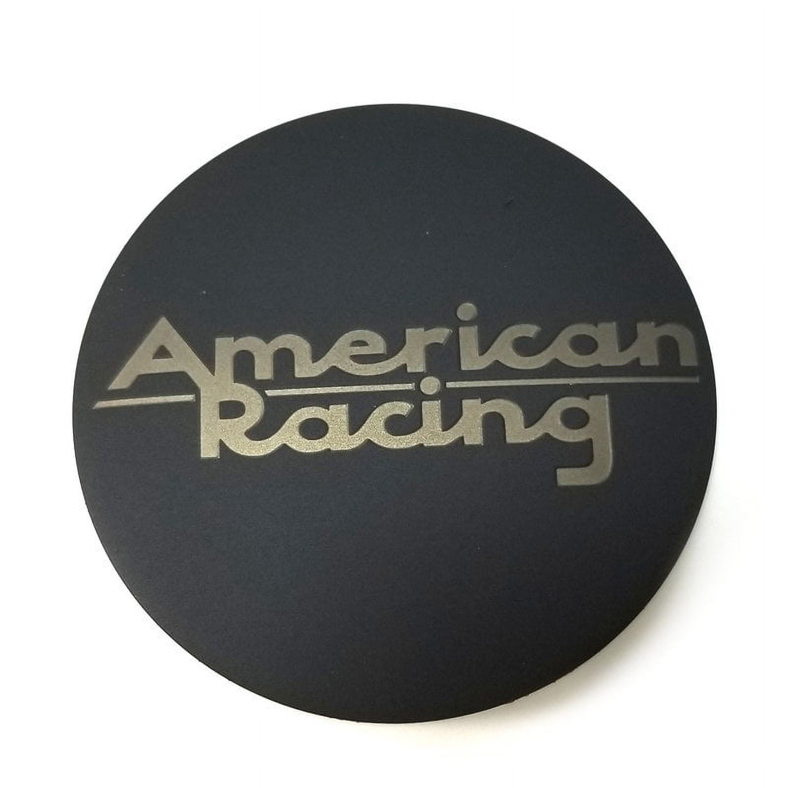 American Racing Satin Black 3" OD Snap In Wheel Center Hub Cap for ...