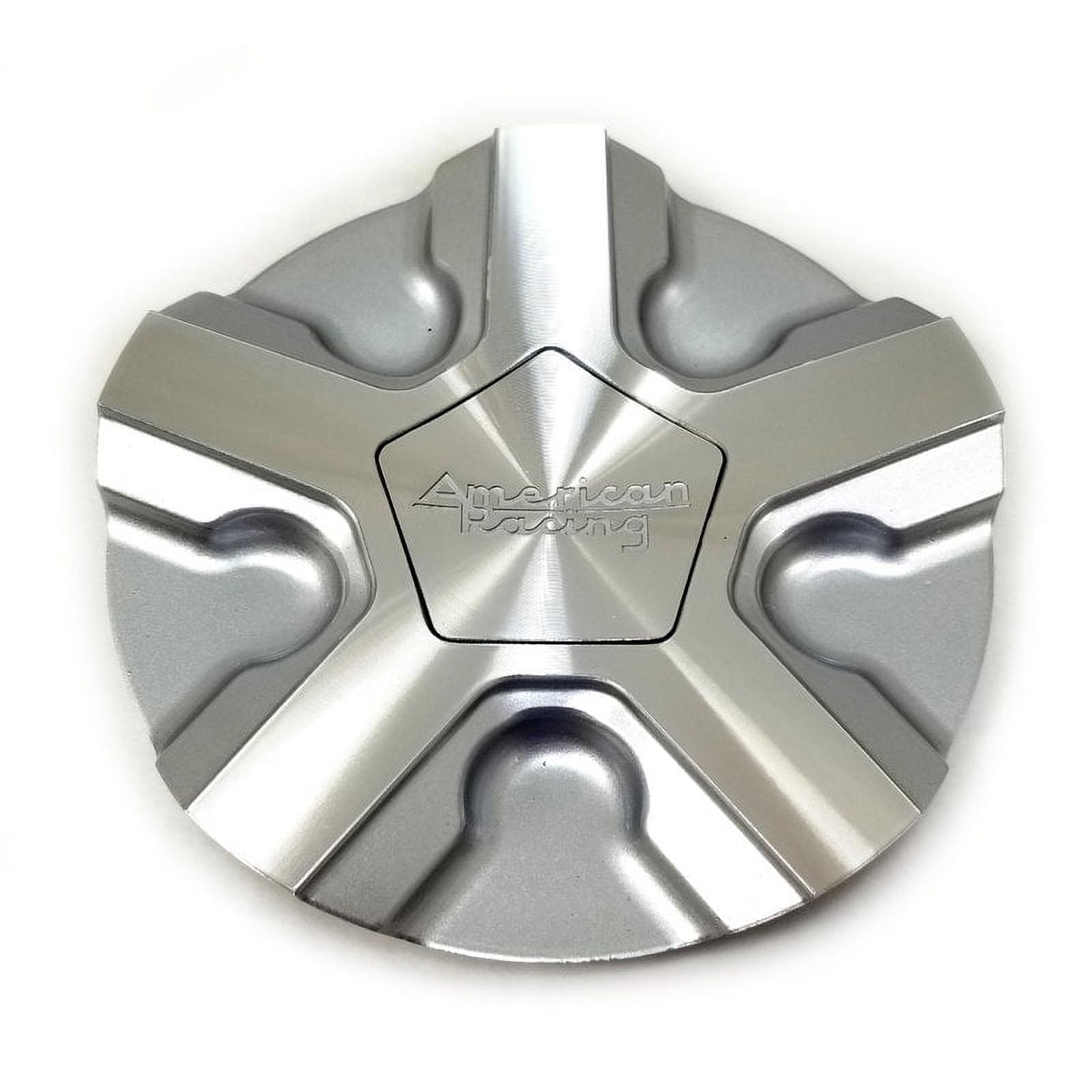 American Racing Silver Machined 6" OD Snap In Wheel Center Hub Cap for ...