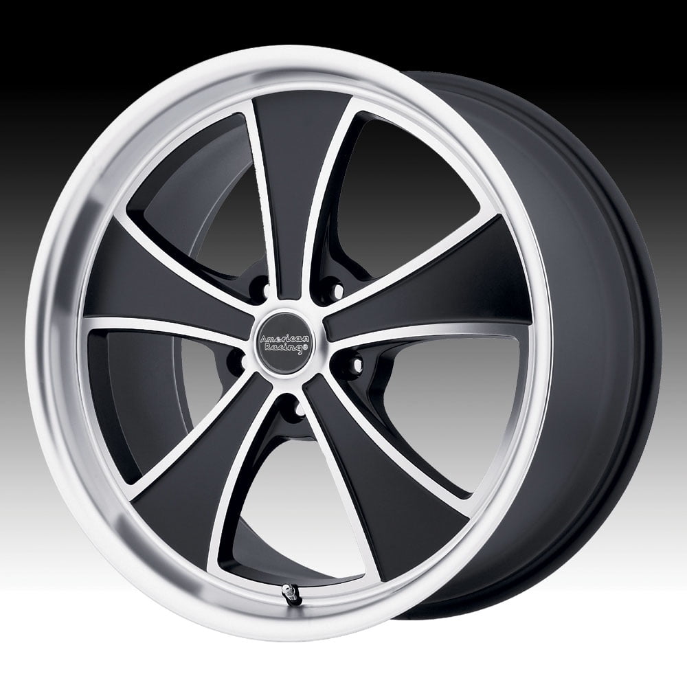 American Racing VN807 Mach 5 Machined Black 20x9 5x4.5 40mm ...