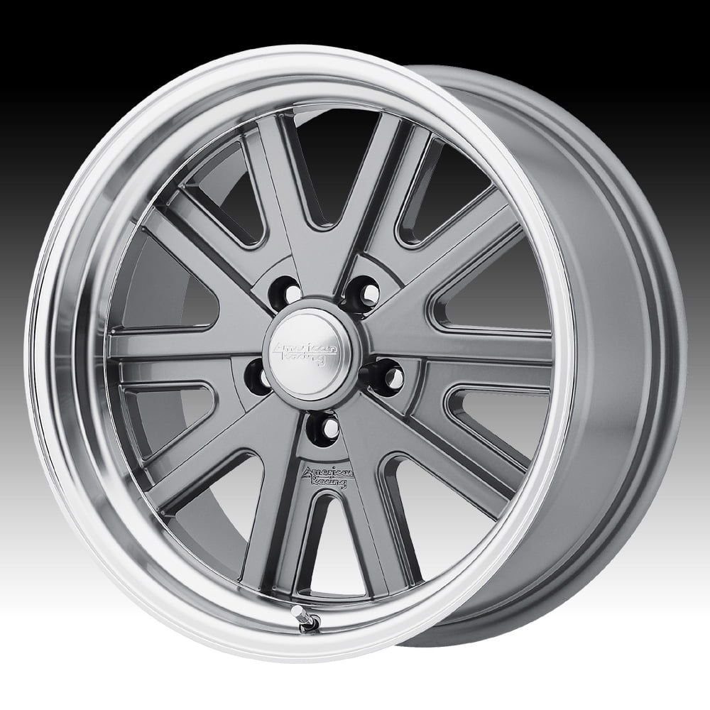 15" Inch 15x7 AR VN527 Mono Cast 5x114.3(5x4.5") -16mm Mag Gray Wheel ...