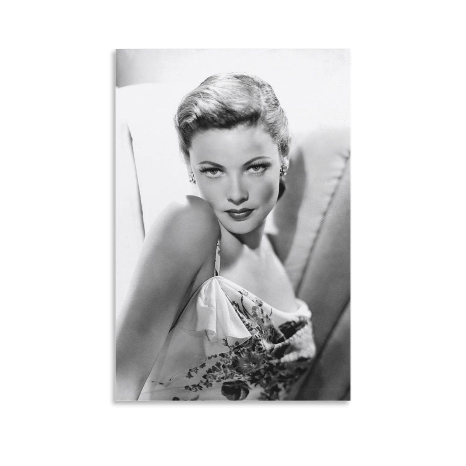 American Radio Actresses Gene Tierney Poster1 Painting On Canvas Wall ...