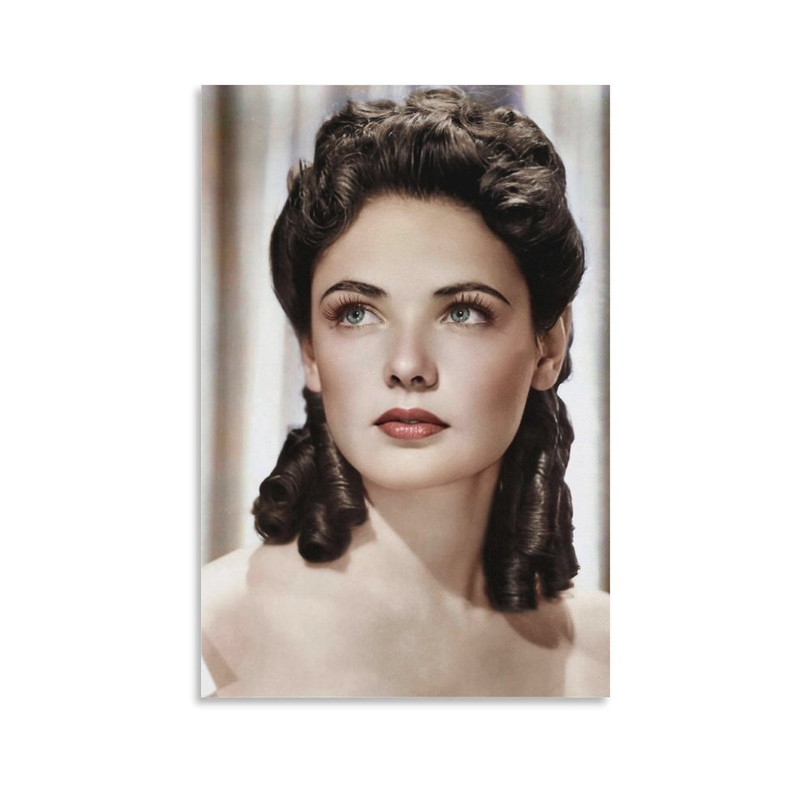 American Radio Actresses Gene Tierney Poster4 Canvas Wall Art Prints ...