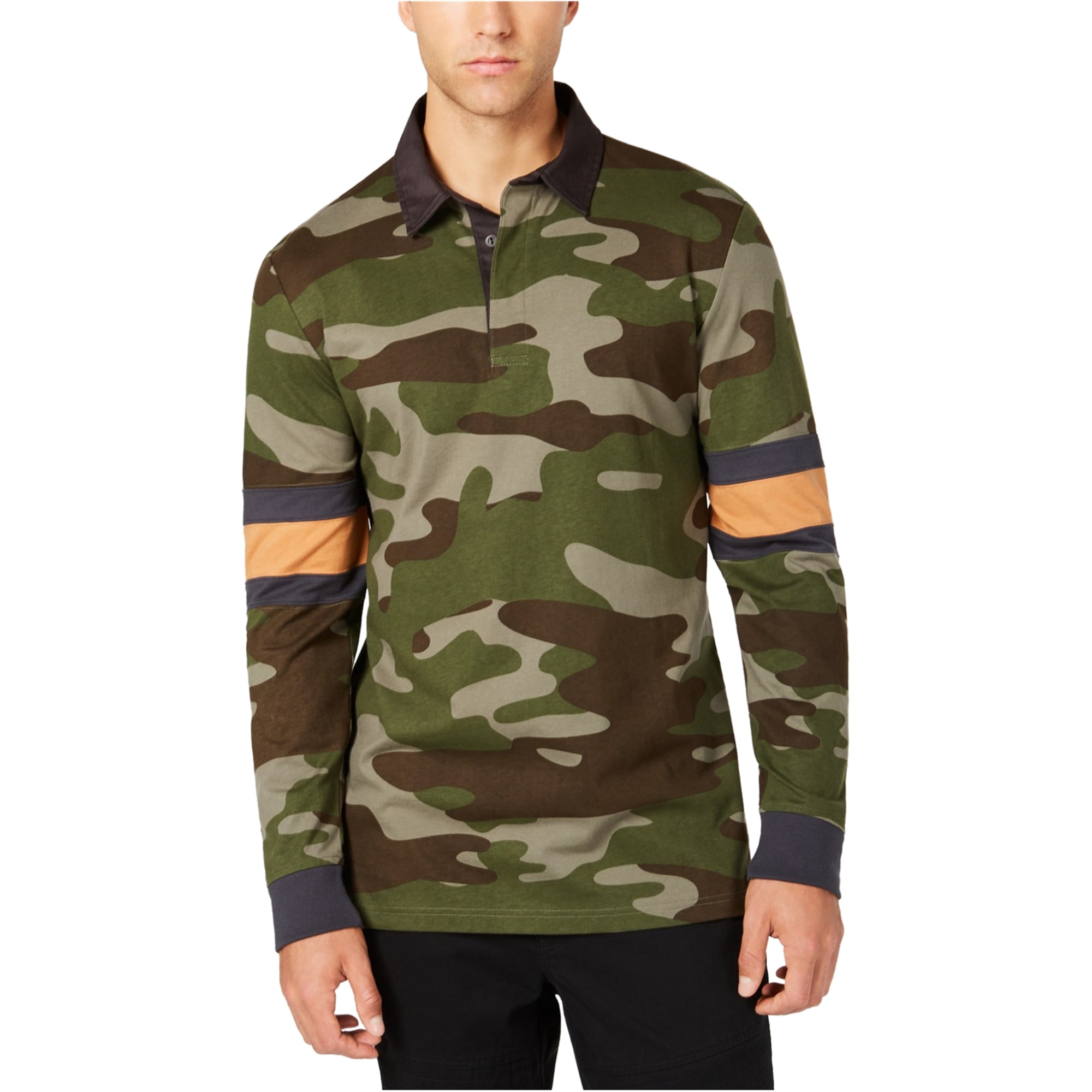 American Rag Mens Camo Rugby Polo Shirt, Green, Small - Walmart.com