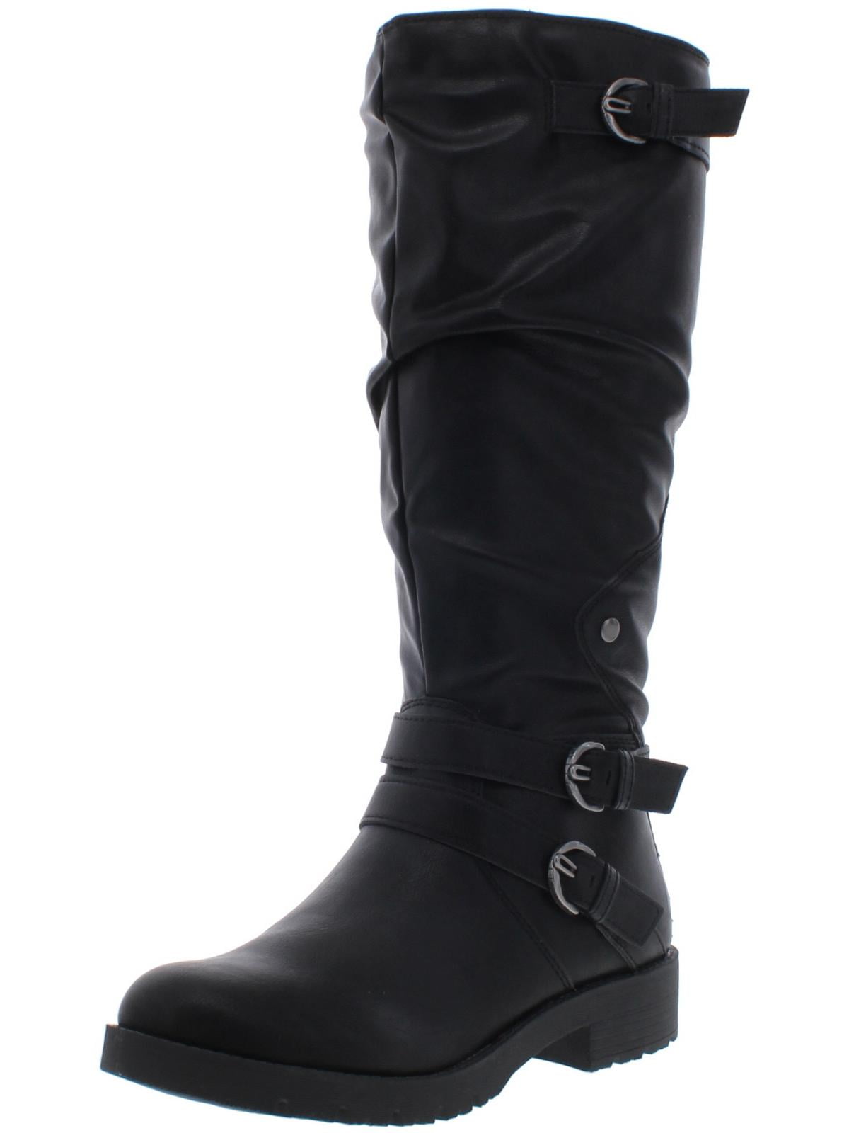American Rag Womens Brinley Faux Leather Knee-High Motorcycle Boots ...