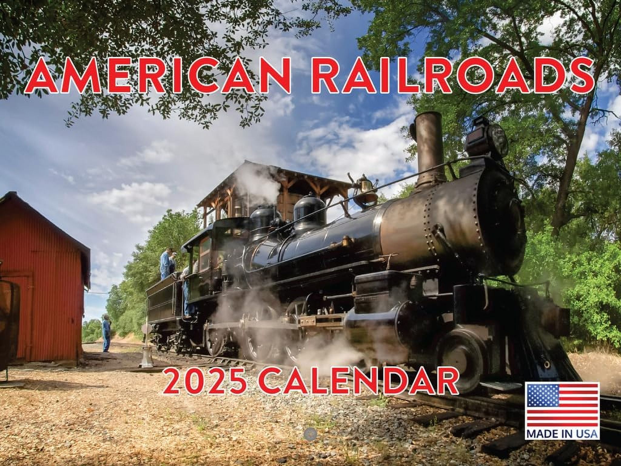 American Railroads Steam Train Calendar 2025 | Made In The USA ...