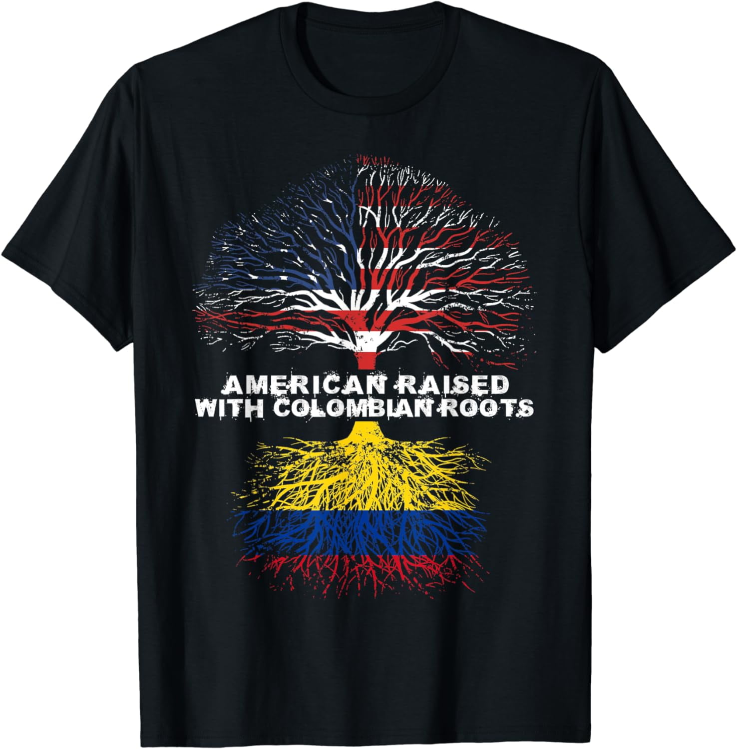 American Raised with Colombian Roots Colombia T-Shirt - Walmart.com