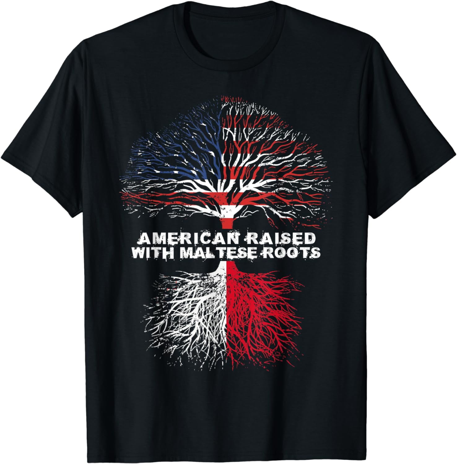 American Raised with Maltese Roots Malta T-Shirt - Walmart.com