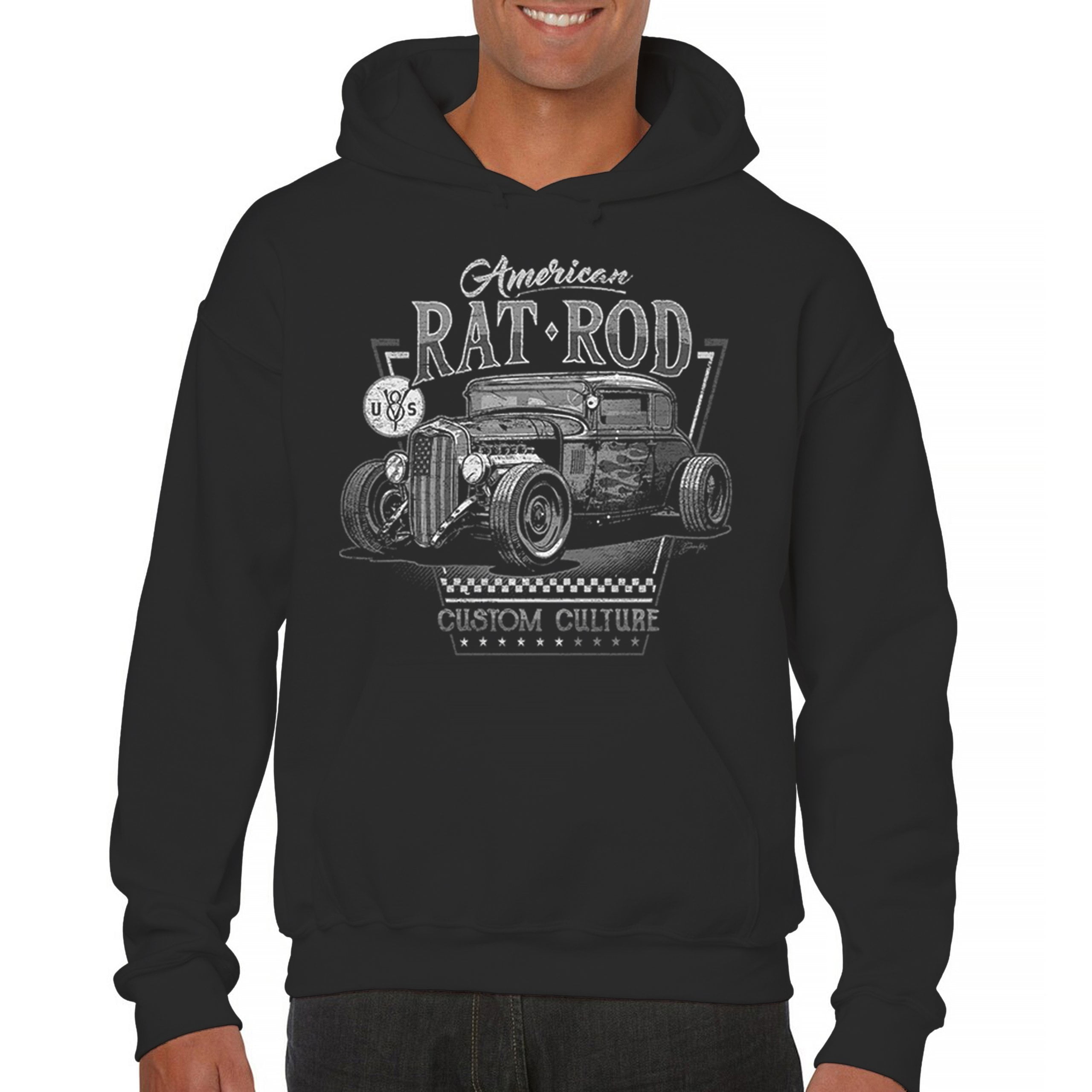 American Rat Rod Sweatshirt Hot Rod Custom Culture Route 66 1930s ...