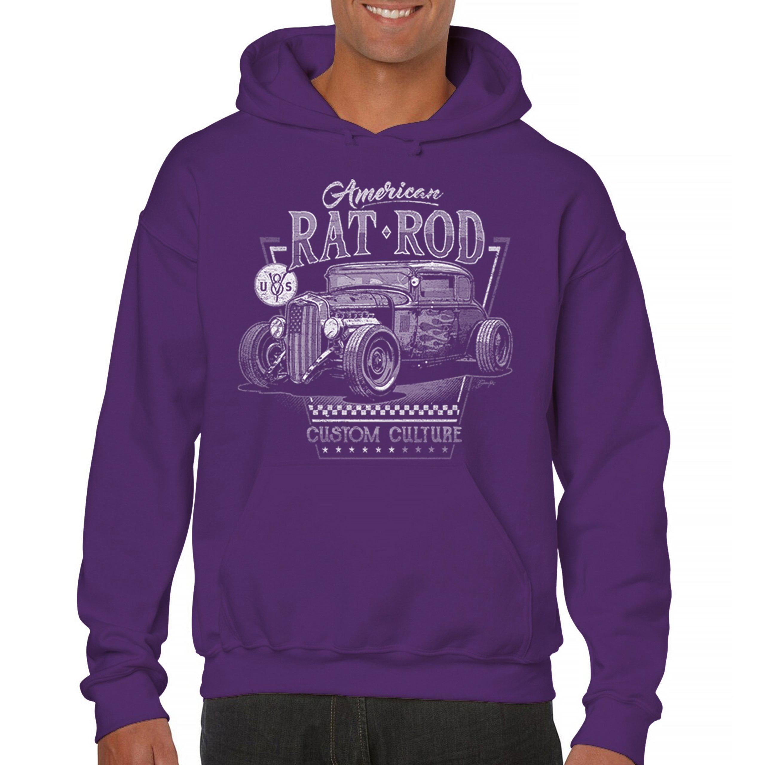 American Rat Rod Sweatshirt Hot Rod Custom Culture Route 66 1930s ...