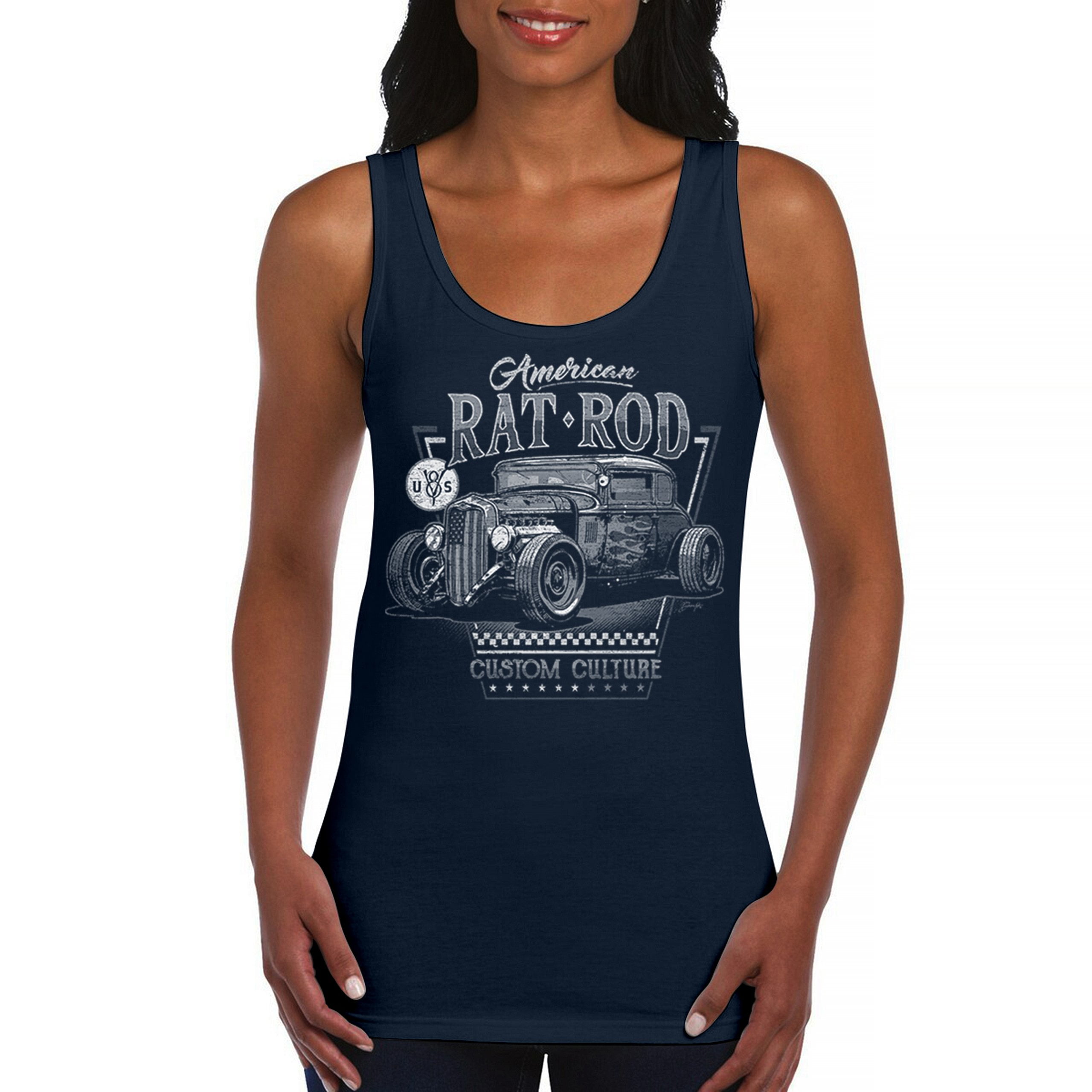 American Rat Rod Women's Tank Top Hot Rod Custom Culture Route 66 1930s ...