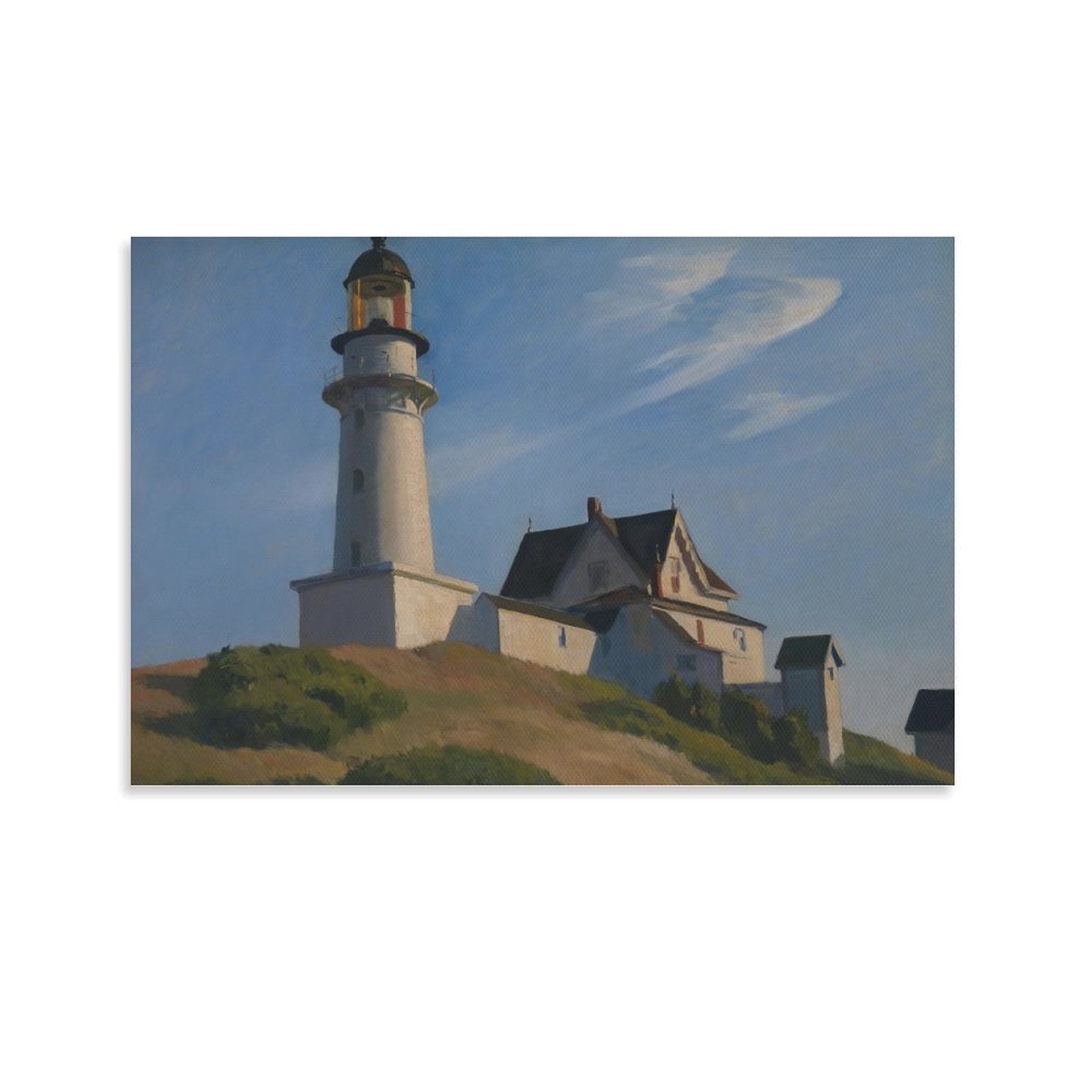 American Realist Painters Edward Hopper Lighthouse at Two Lights Poster ...