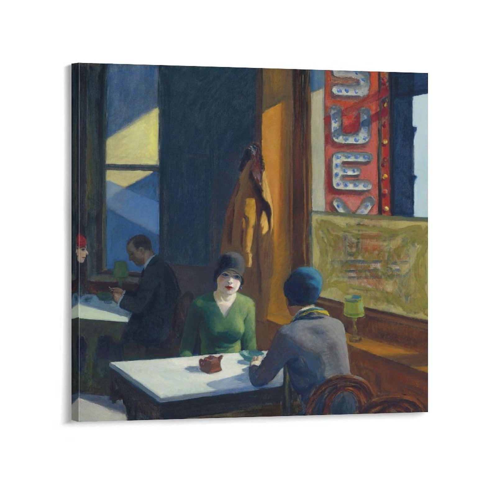 American Realist Painters Edward Hopper Offal Poster Art Poster Canvas ...