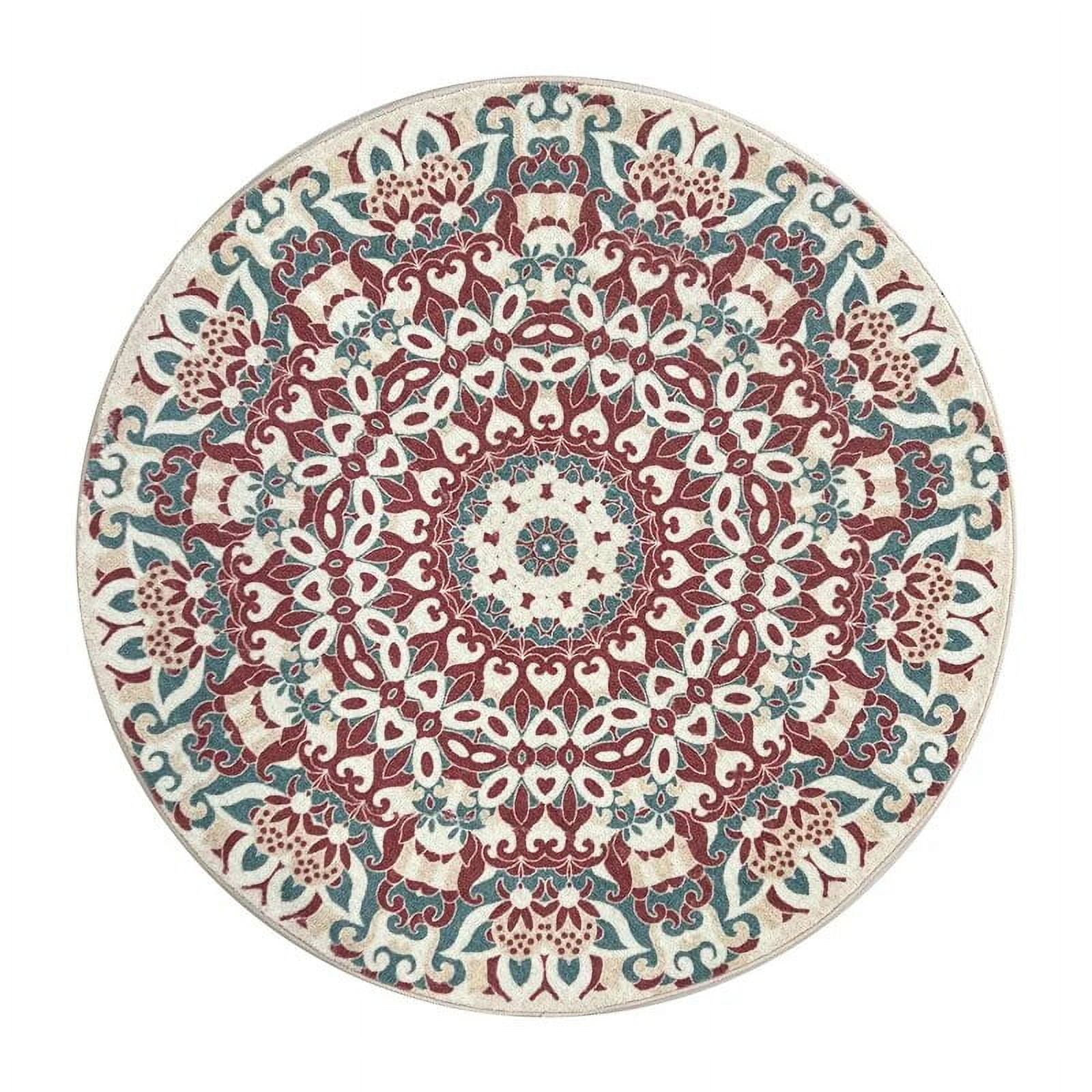 American Retro Ethnic Style Bohemian Round Carpet Home Bedroom Bedside ...