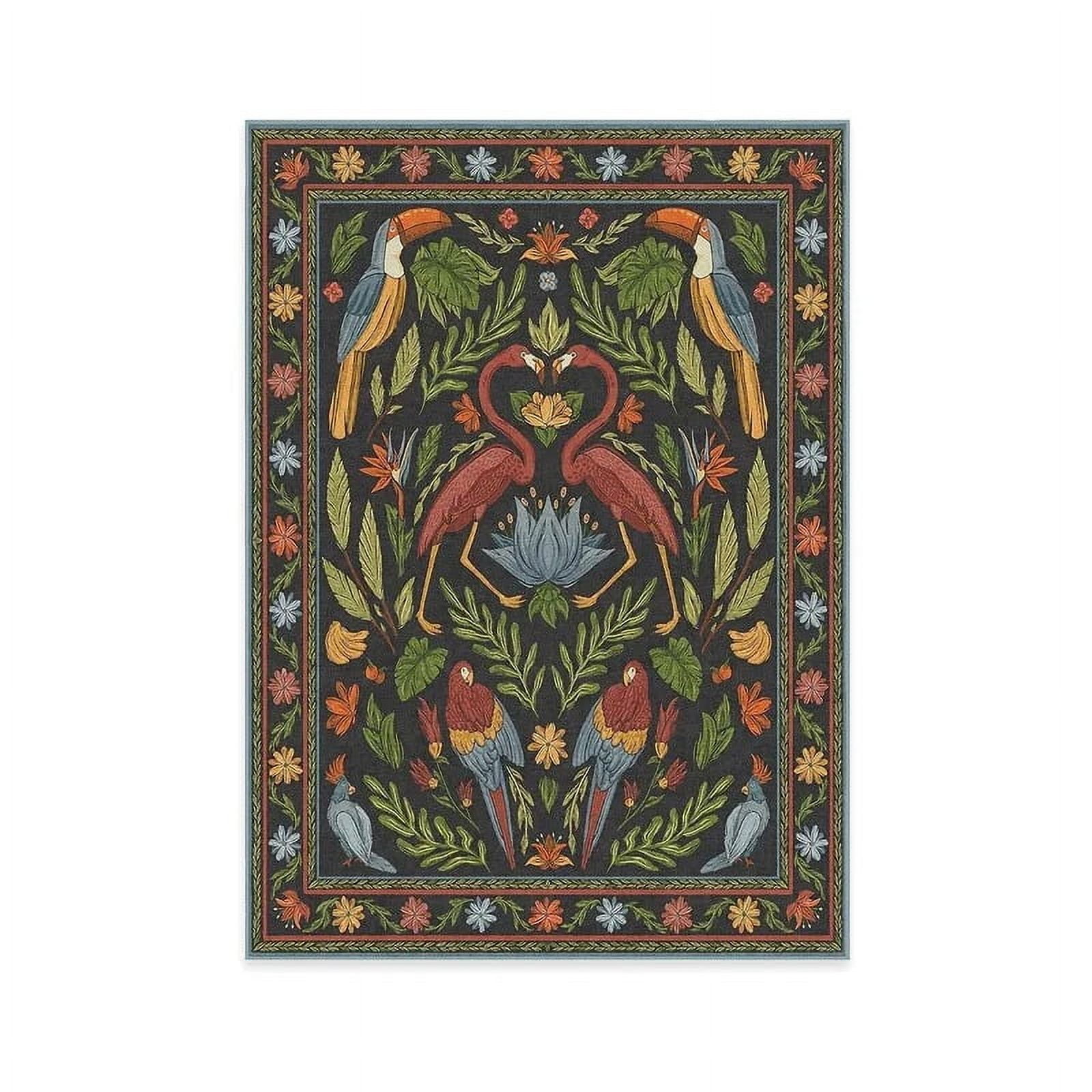 American Retro Living Room Large Carpet Creative Animal Pattern Bedroom ...