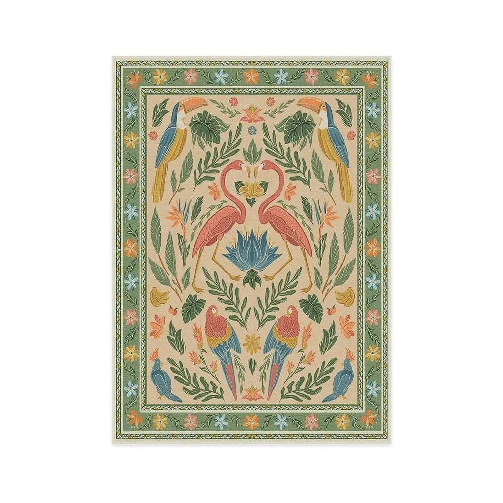 American Retro Living Room Large Carpet Creative Animal Pattern Bedroom ...