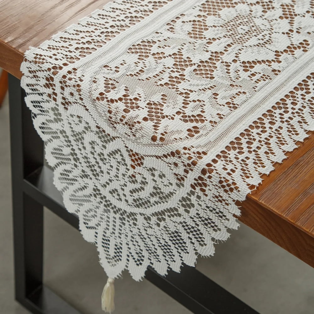 American Retro Polyester Fiber Lace Mesh Dining Mat Suitable For Home ...