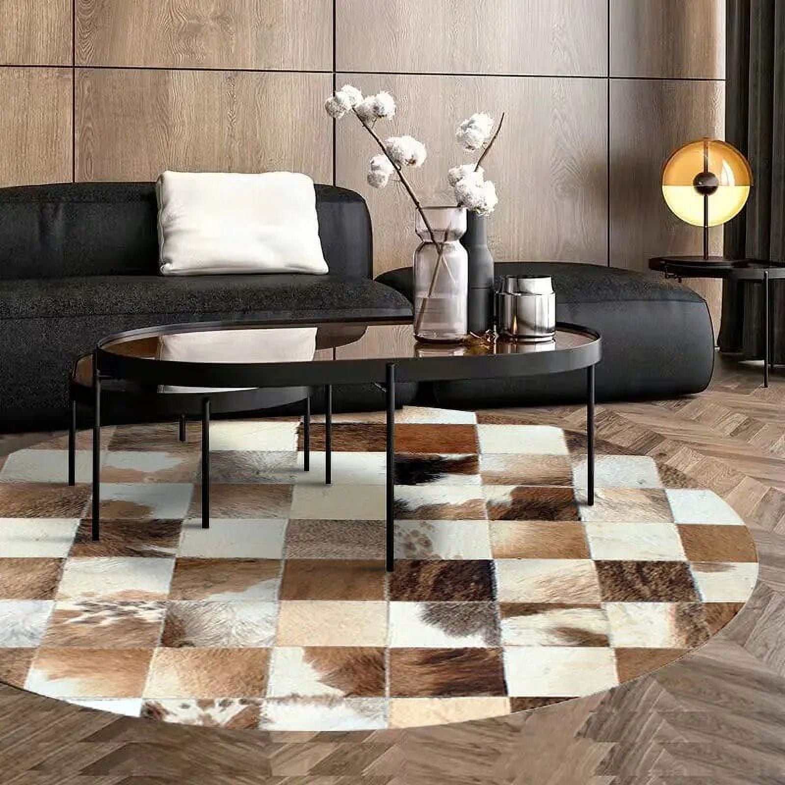 American Retro Round Living Room Carpet Light Luxury Rugs for Bedroom ...