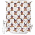 American Retro Style Shower Curtain Set with Hooks, Western Cowboy ...