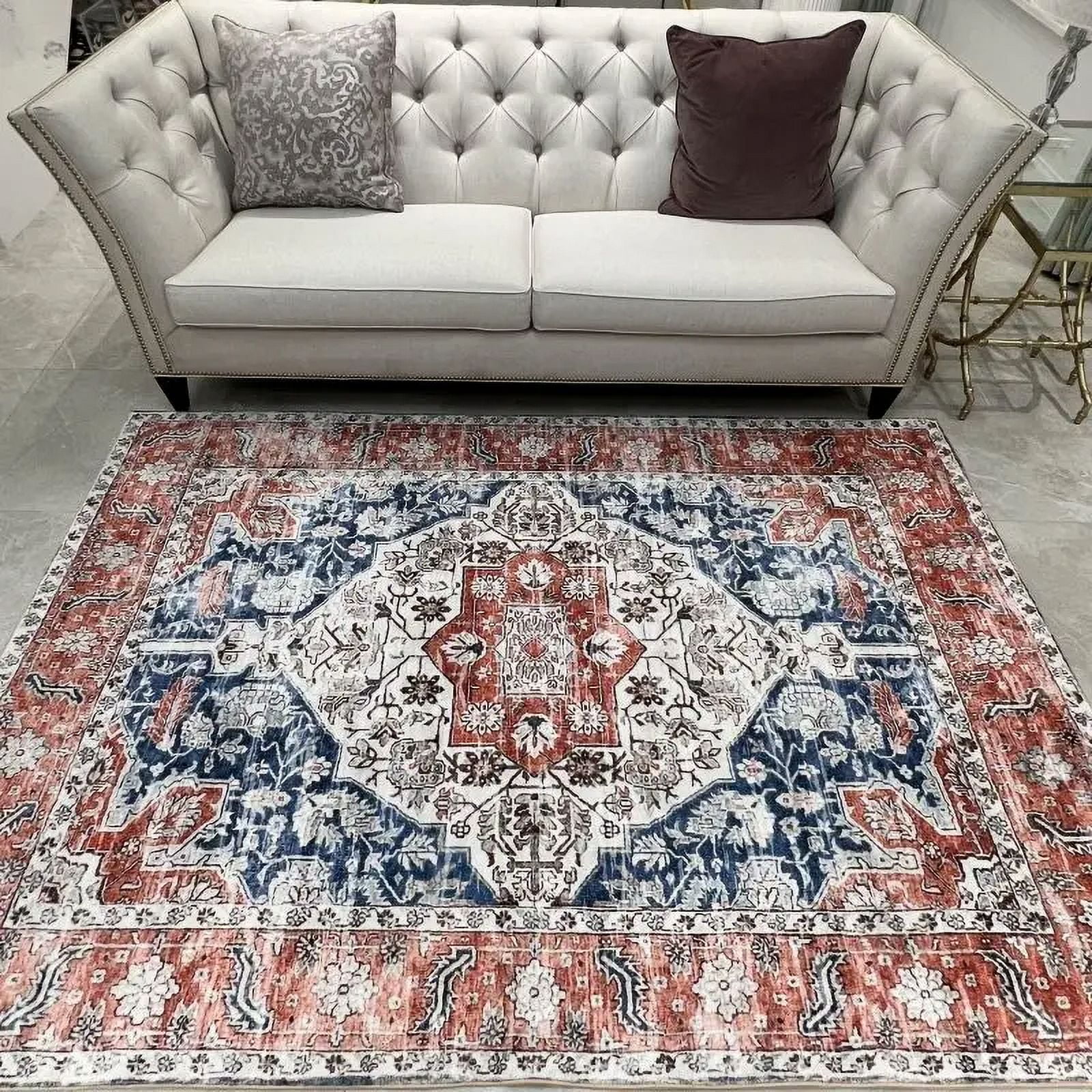 American Retro Thick Carpet Living Room Large Rugs Bedroom Bedside ...