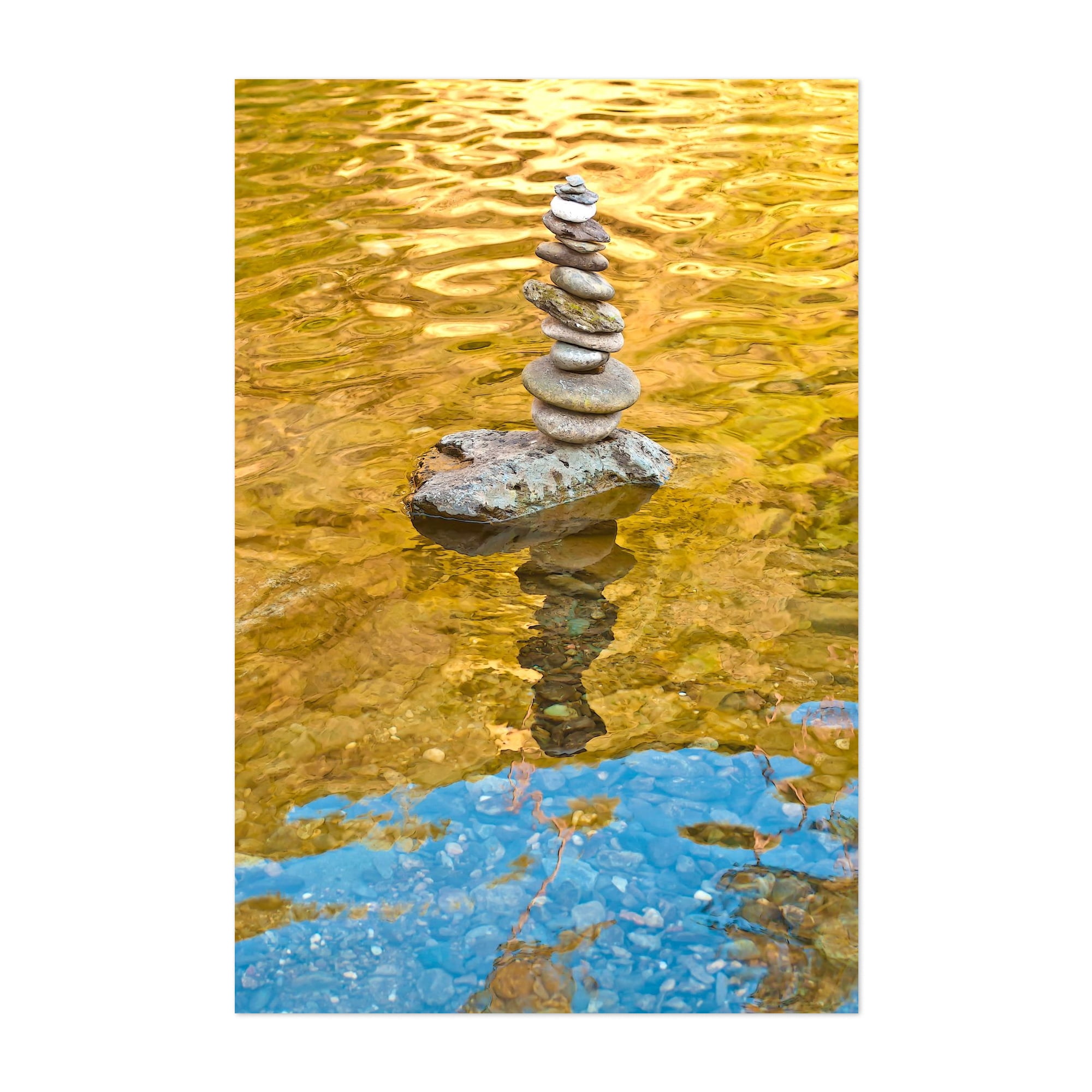 American River Rock Art 2 (Cairn) - Photography Zen Calm Nature Water ...