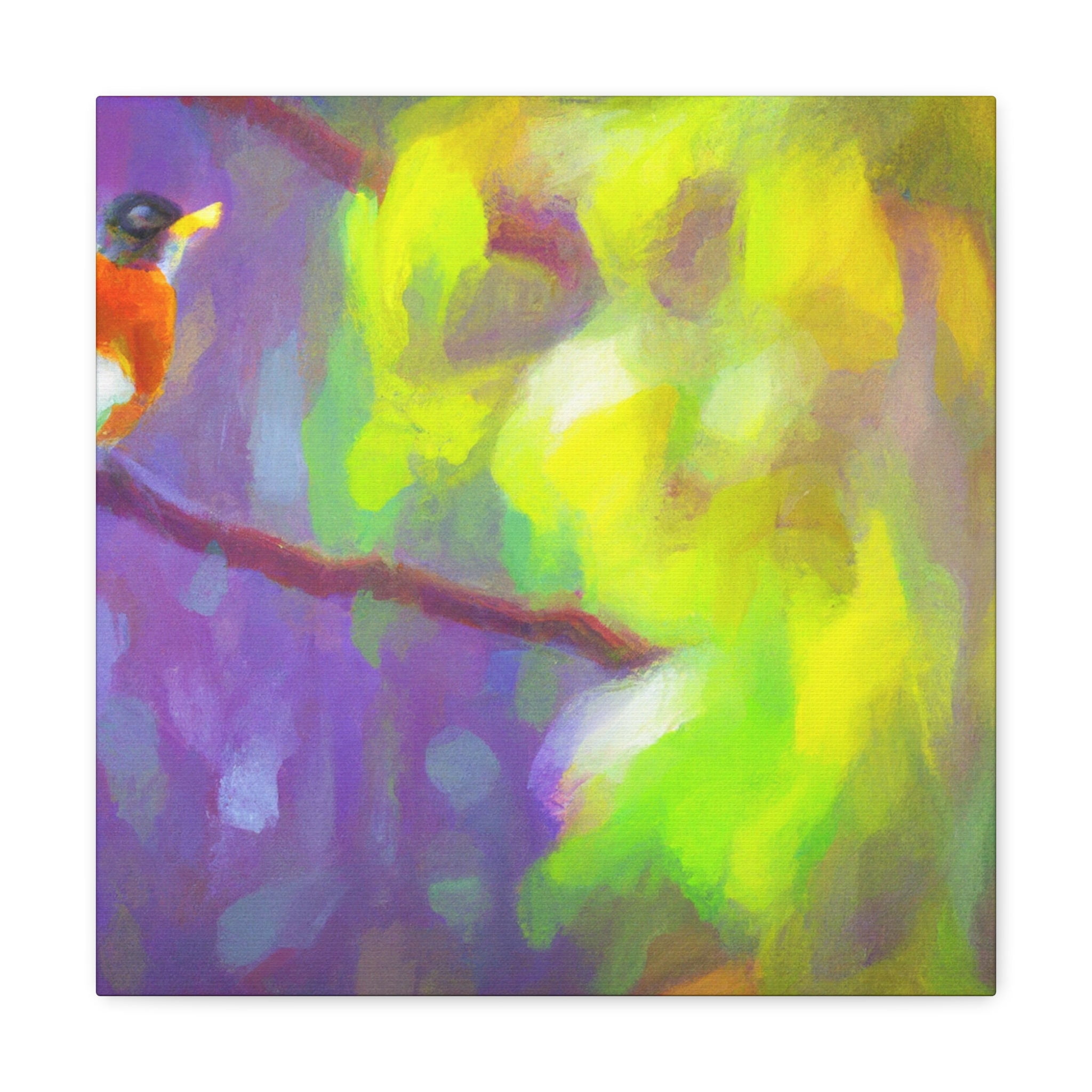 American Robin Reflection - Canvas - Walmart.com