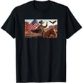 American Rocks Patriotic Alien Cow Ride US Flag T-Shirt - Walmart.com