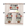 American Rugby Kitchen Curtains Sets 36 Inch Length with Valance, Fall ...
