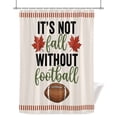 American Rugby Shower Curtains for Bathroom, Fall Maple Leaf Brown ...