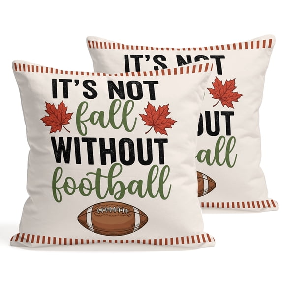 American Rugby Throw Pillow Covers 18 x 18 Inch Pillow Covers Set of 2 ...