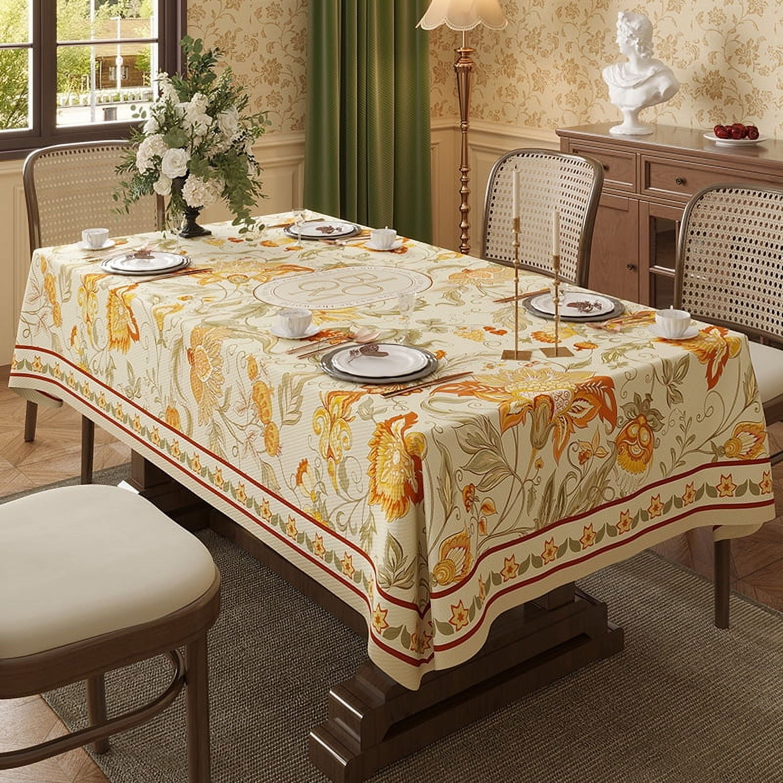 American Rustic Tablecloths For Rectangle Tables Waterproof,Table ...